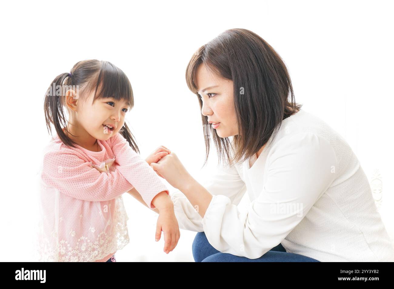 Mother disciplining her child Stock Photo - Alamy