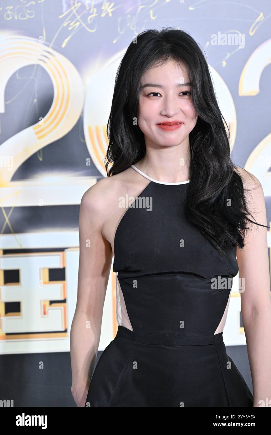Chinese actress Zhou Yutong attends an activity in Beijing, China, 16 ...