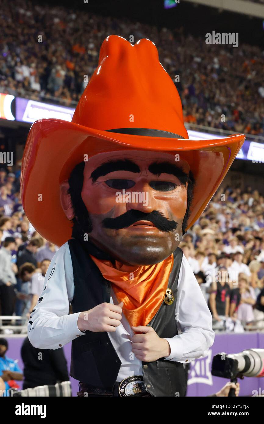 Oklahoma State mascot, Pistol Pete, during an NCAA college football ...