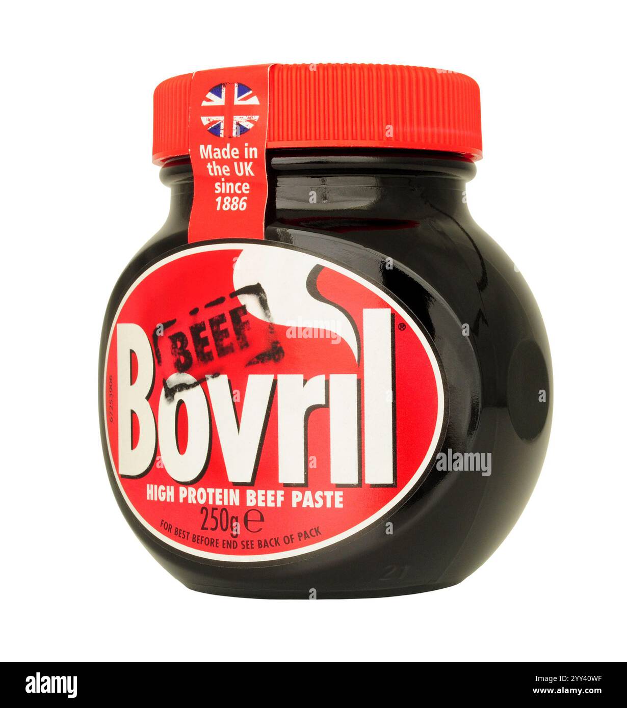 Bovril beef and yeast extract paste in a 250g glass jar Stock Photo - Alamy