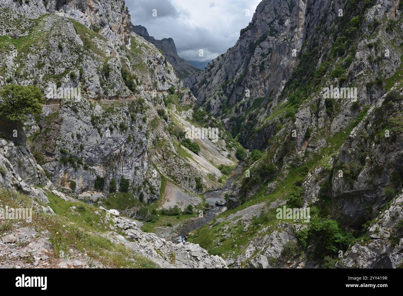Hiking the Cares Gorge, Picos de Europa, Span Stock Photo - Alamy
