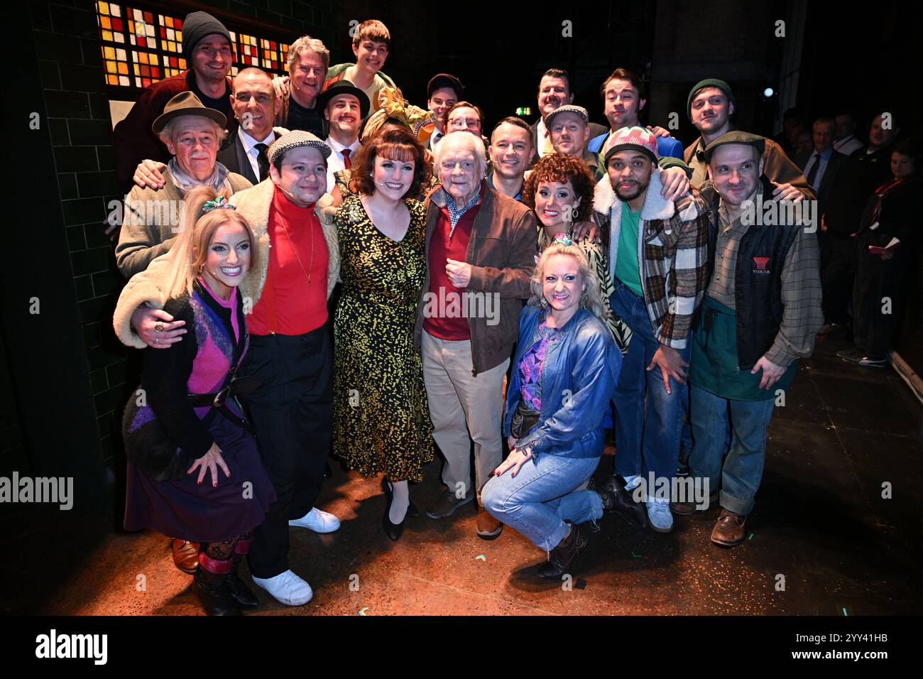 Actor Sir David Jason (centre) who played Derek 'Del Boy' Trotter in ...