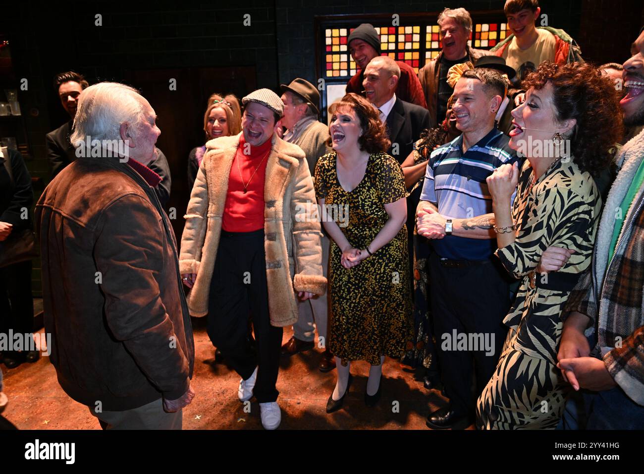Actor Sir David Jason (left) who played Derek 'Del Boy' Trotter in the ...