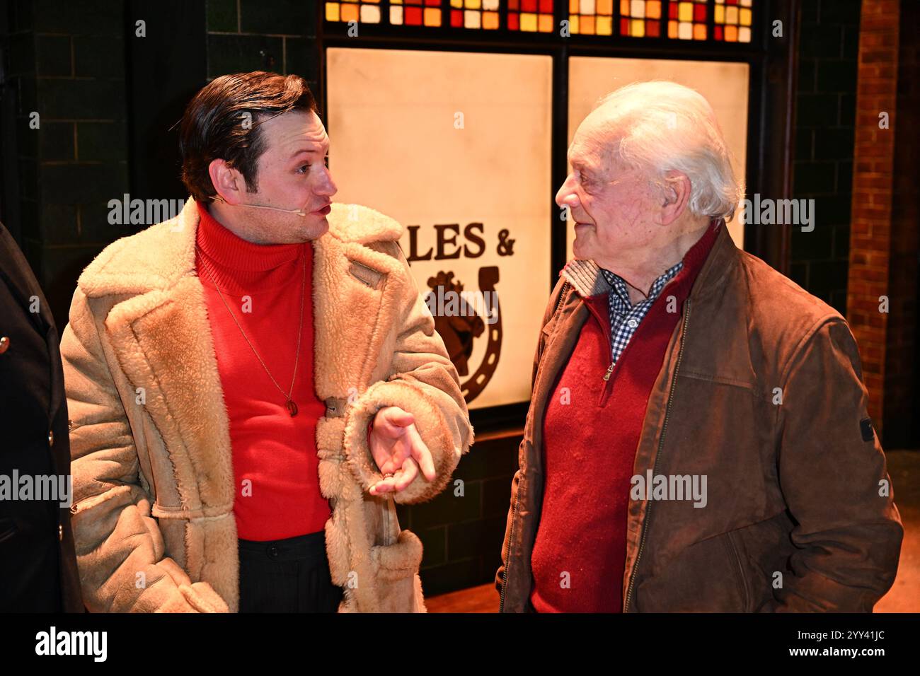 Actor Sir David Jason (right) who played Derek 'Del Boy' Trotter in the ...