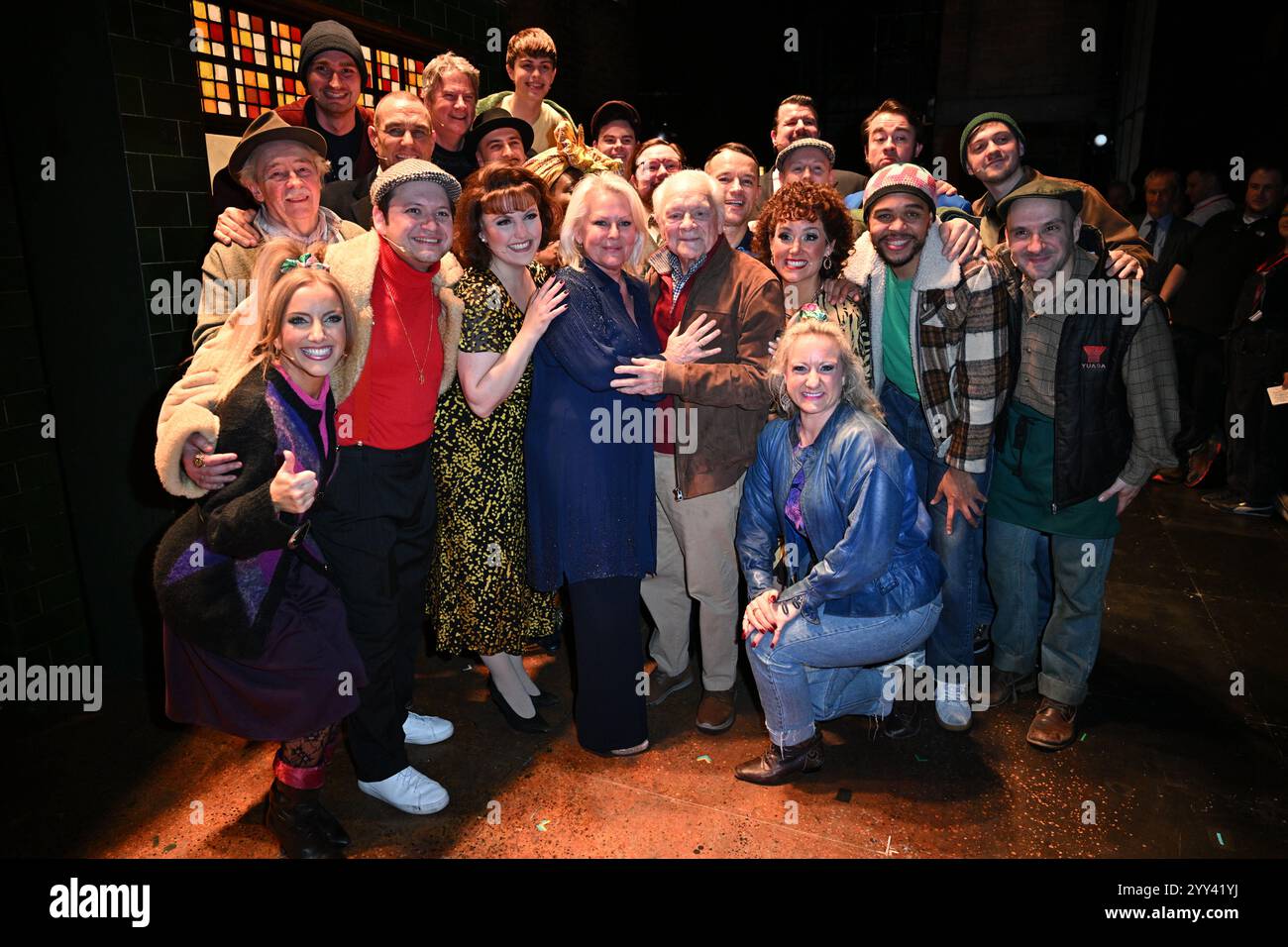 Actor Sir David Jason (centre right) who played Derek 'Del Boy' Trotter ...