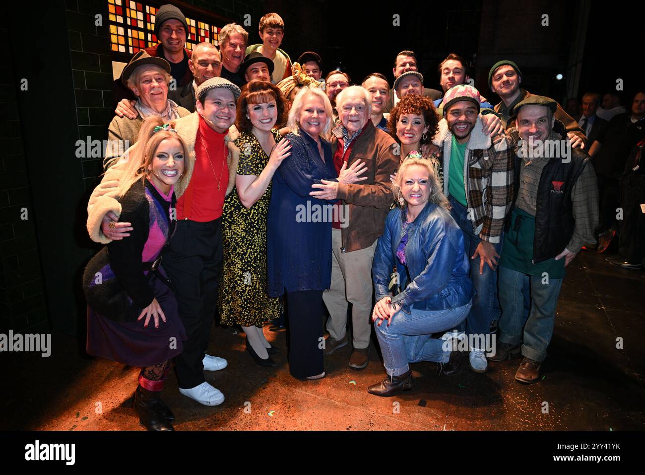 Actor Sir David Jason (centre right) who played Derek 'Del Boy' Trotter ...