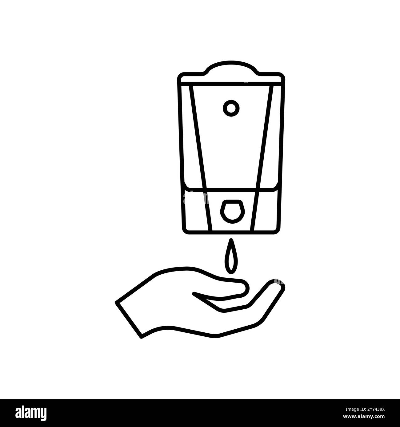 Washing hand with dispenser soap icon, cleaning icon vector ...