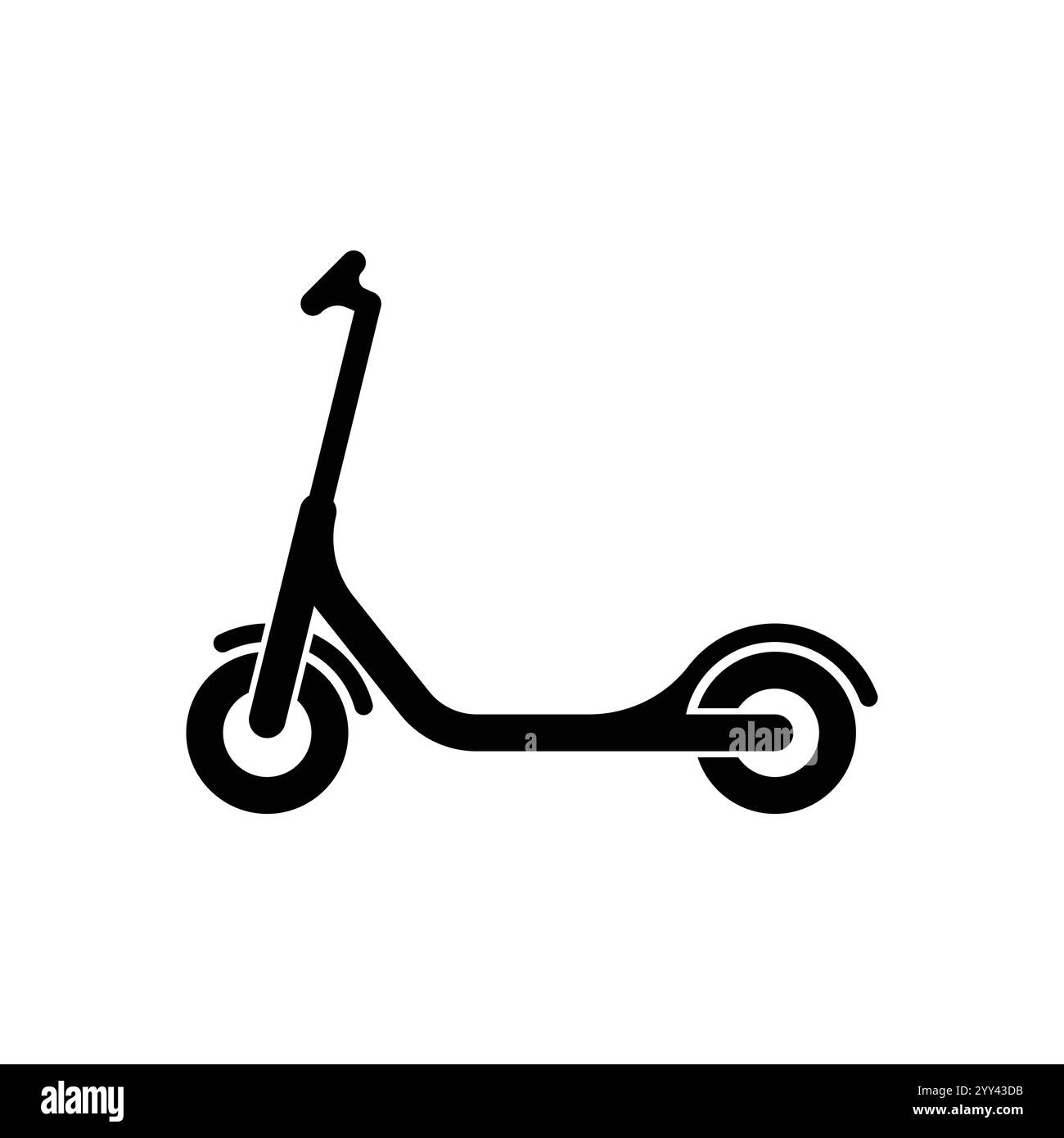 Electric scooter icon, electrical bike flat style eco friendly ...