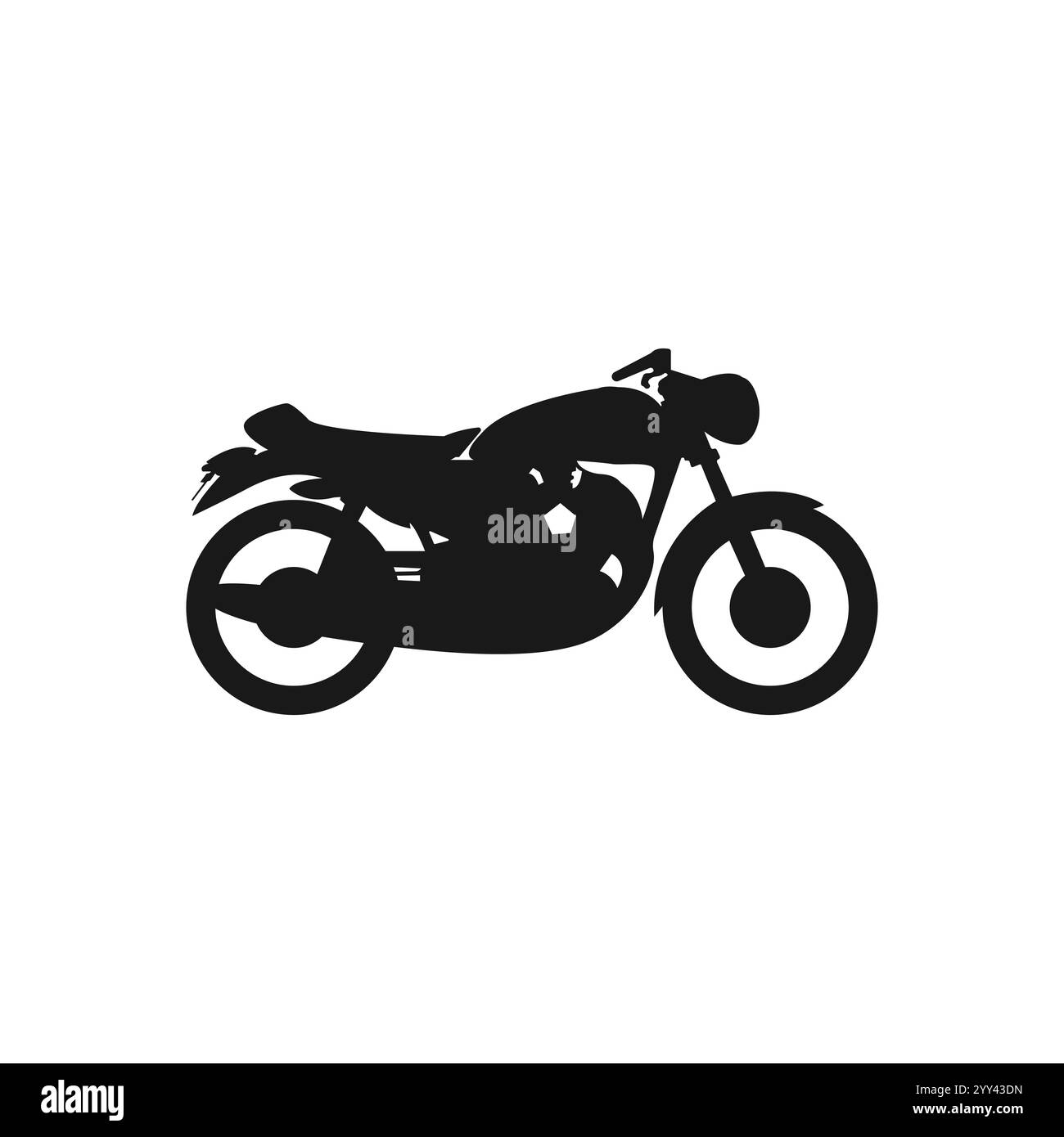Logo simple motorcycle Cut Out Stock Images & Pictures - Alamy