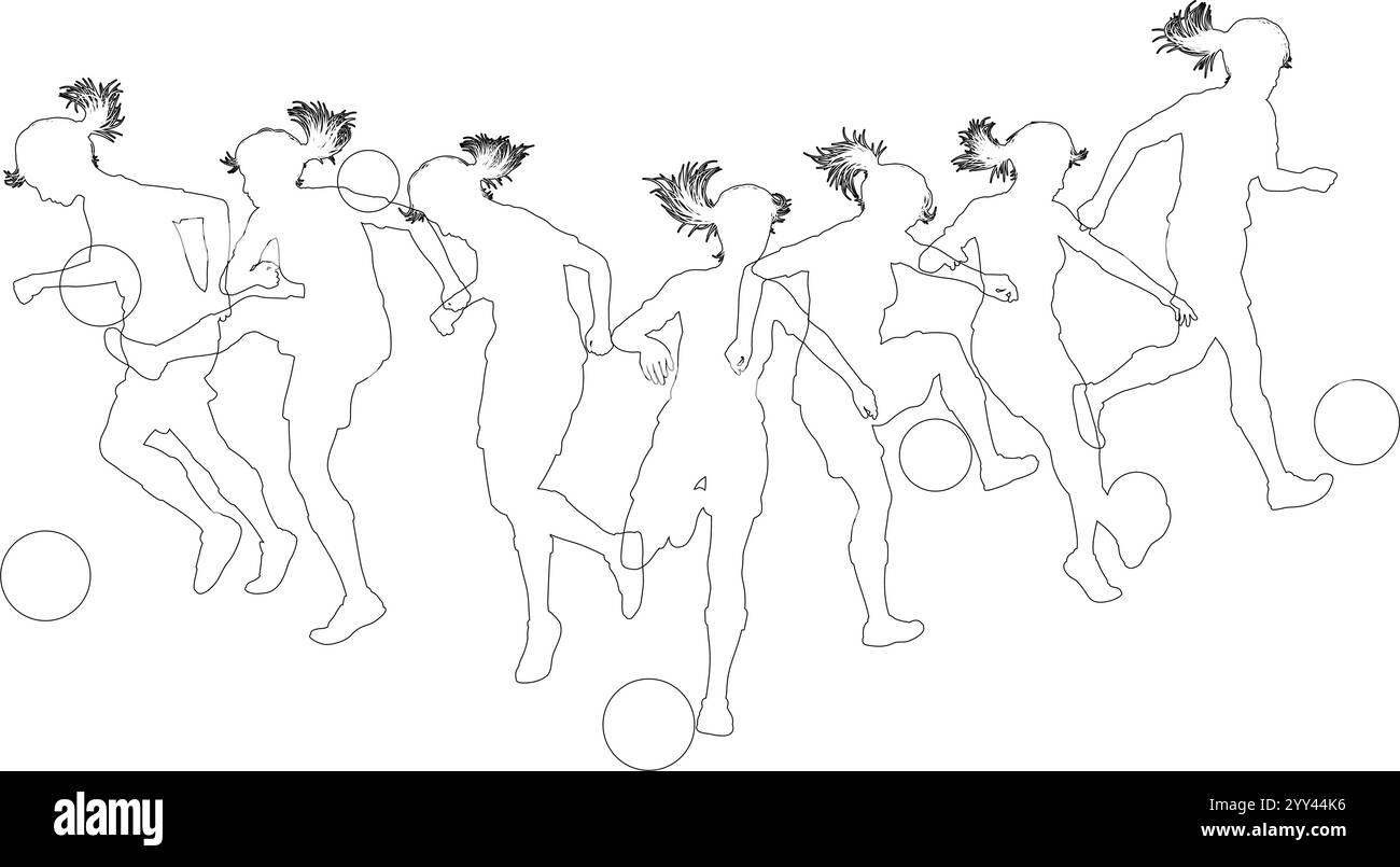 Soccer Football Players Silhouettes Stock Vector Image & Art - Alamy