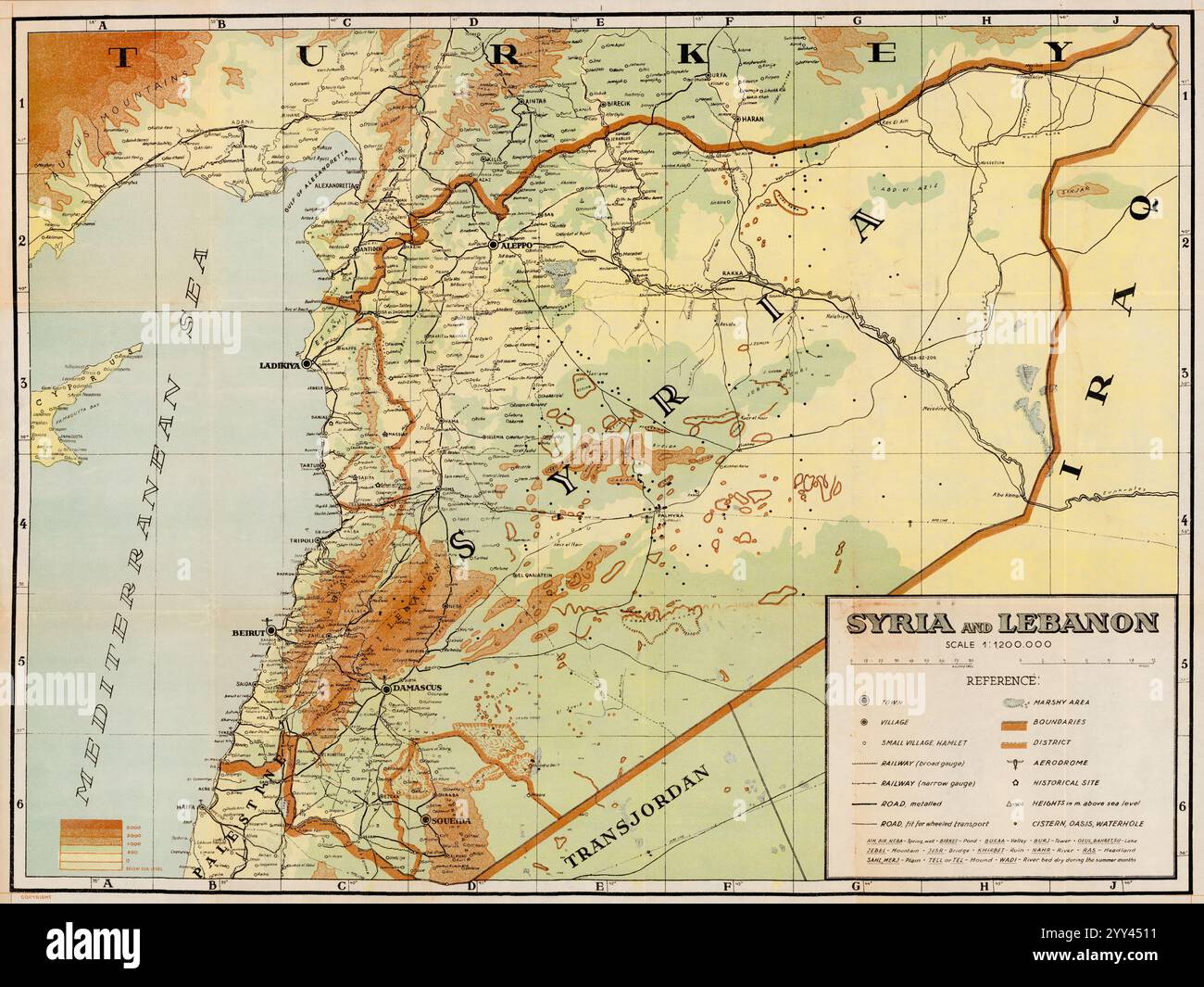 Archival lebanon map hi-res stock photography and images - Alamy