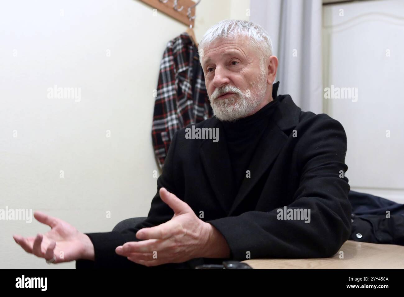 KYIV, UKRAINE - DECEMBER 18, 2024 - People’s Artist of Ukraine, actor ...