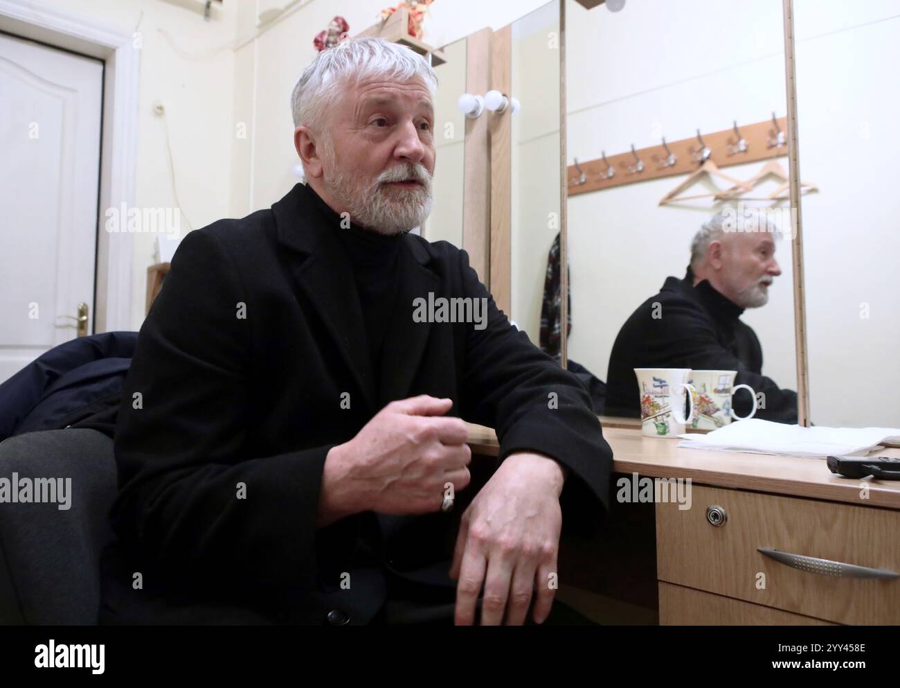 KYIV, UKRAINE - DECEMBER 18, 2024 - People’s Artist of Ukraine, actor ...