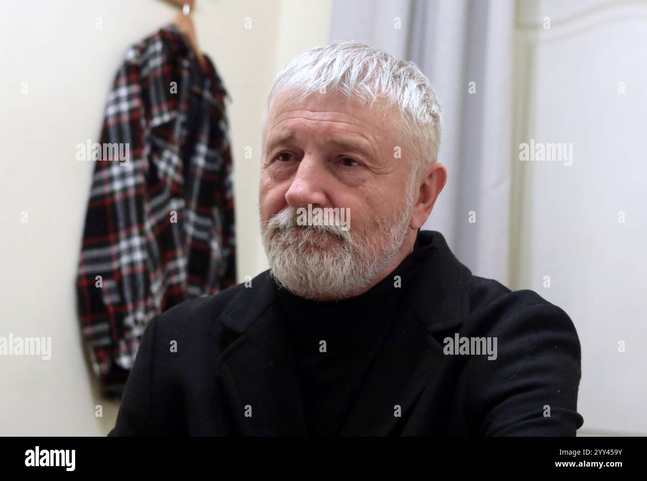 KYIV, UKRAINE - DECEMBER 18, 2024 - People’s Artist of Ukraine, actor ...