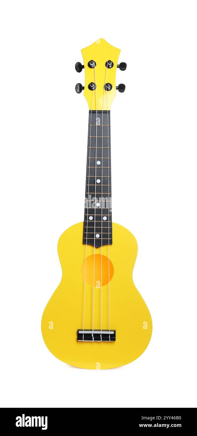 One ukulele isolated on white. String musical instrument Stock Photo ...