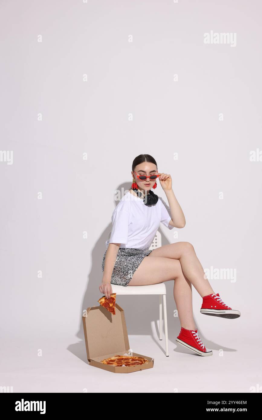 Woman in sunglasses delicious hi-res stock photography and images - Alamy