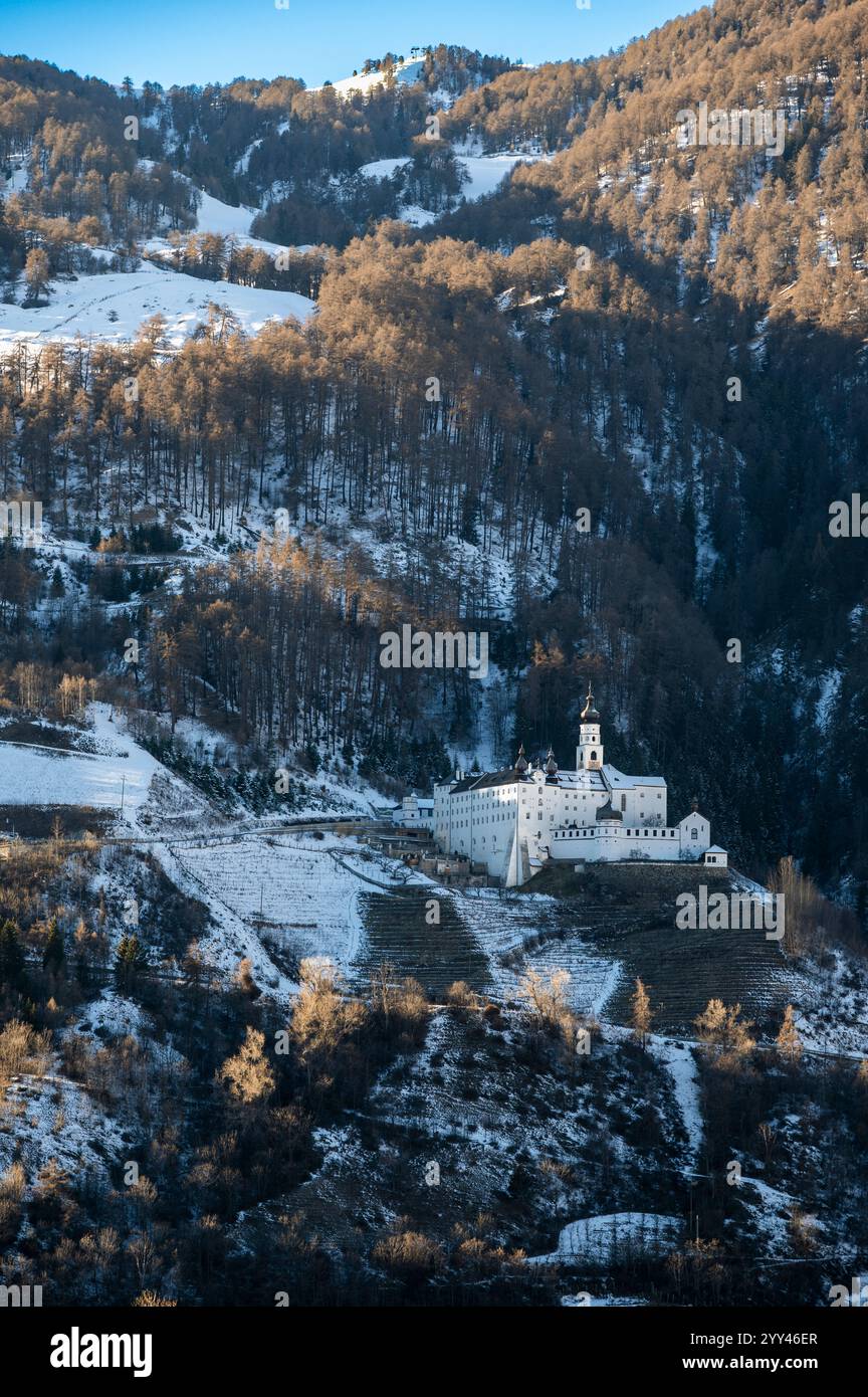 Ancient Abbey of Monte Maria in Val Venosta Stock Photo - Alamy