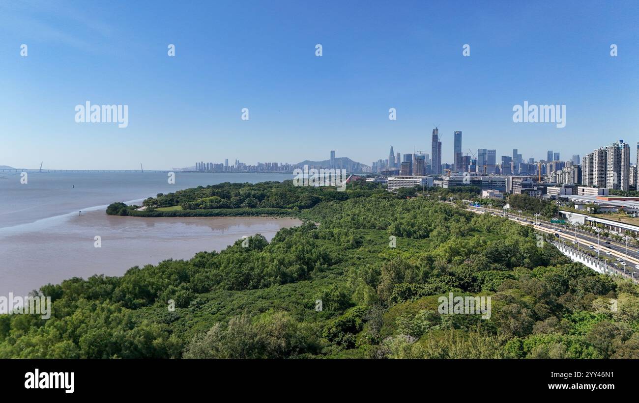 Shenzhen, China's Guangdong Province. 29th Nov, 2024. An aerial drone ...