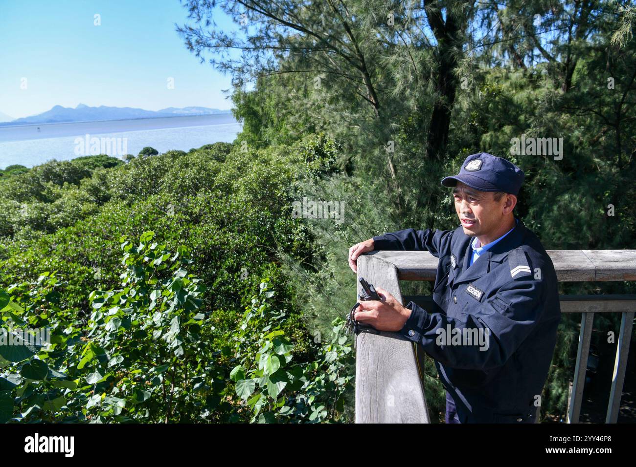 Shenzhen, China's Guangdong Province. 29th Nov, 2024. A forest ranger ...
