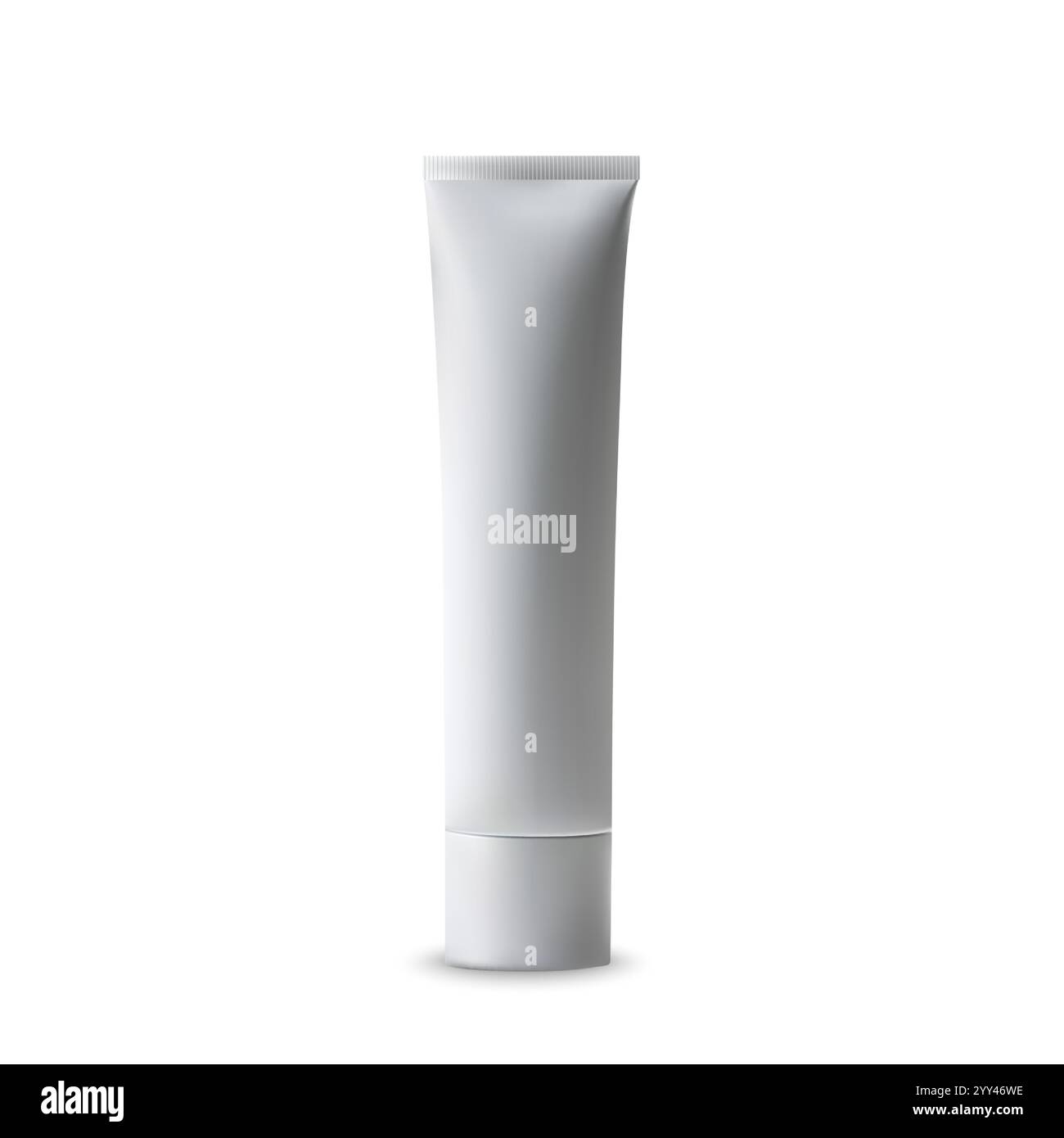 Realistic 3D White Cosmetic Tubes Vector for Skincare, Toothpaste, and ...