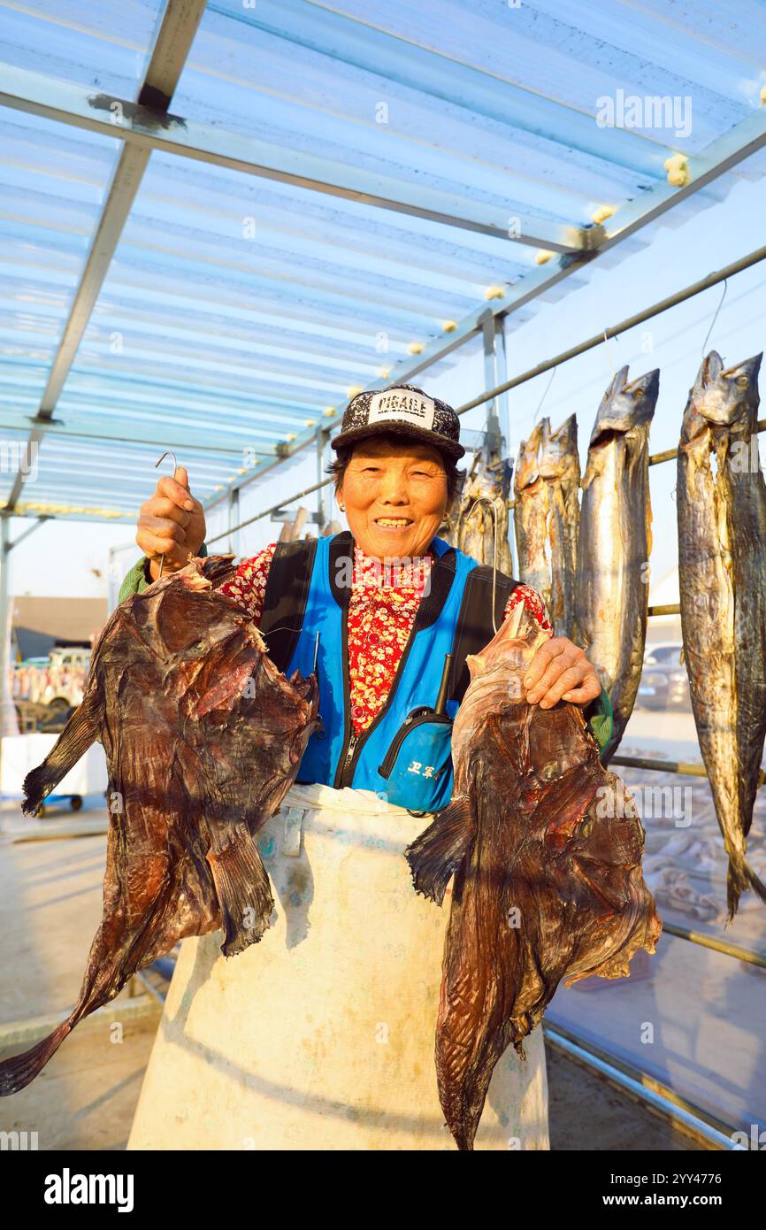 Fishermen Dry Fish In The Sun In Rizhao City East China S Shandong