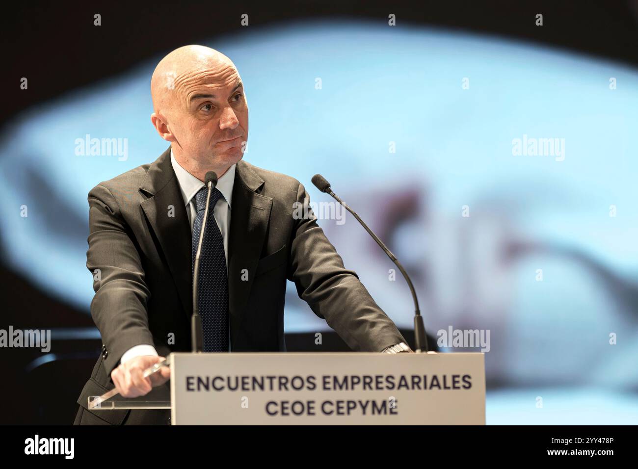 The CEO and general manager of Iryo, Simone Gorini, during a Business ...