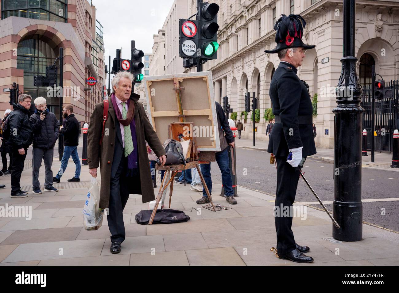 Wearing the ceremonial dress of the Honourable Artillery Company ...