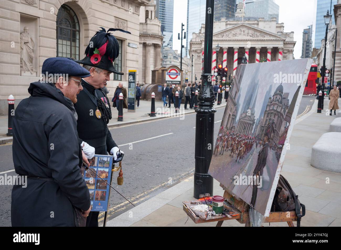 Wearing the ceremonial dress of the Honourable Artillery Company ...