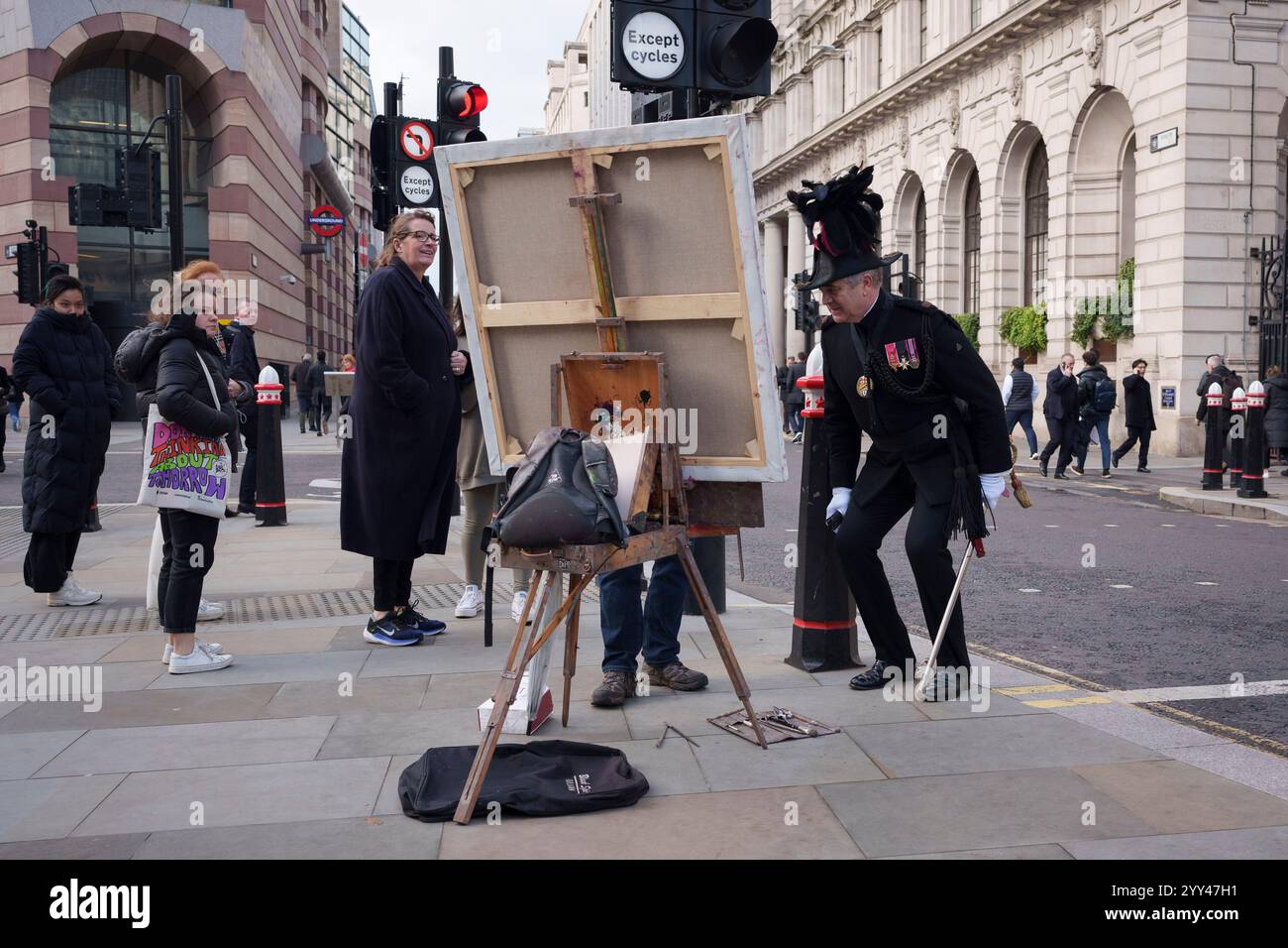 Wearing the ceremonial dress of the Honourable Artillery Company ...