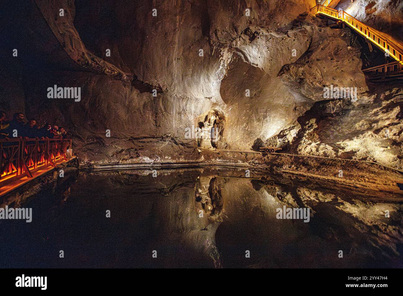 The Reflection Pool: A Subterranean Mirror (Wieliczka Salt Mine, Poland ...
