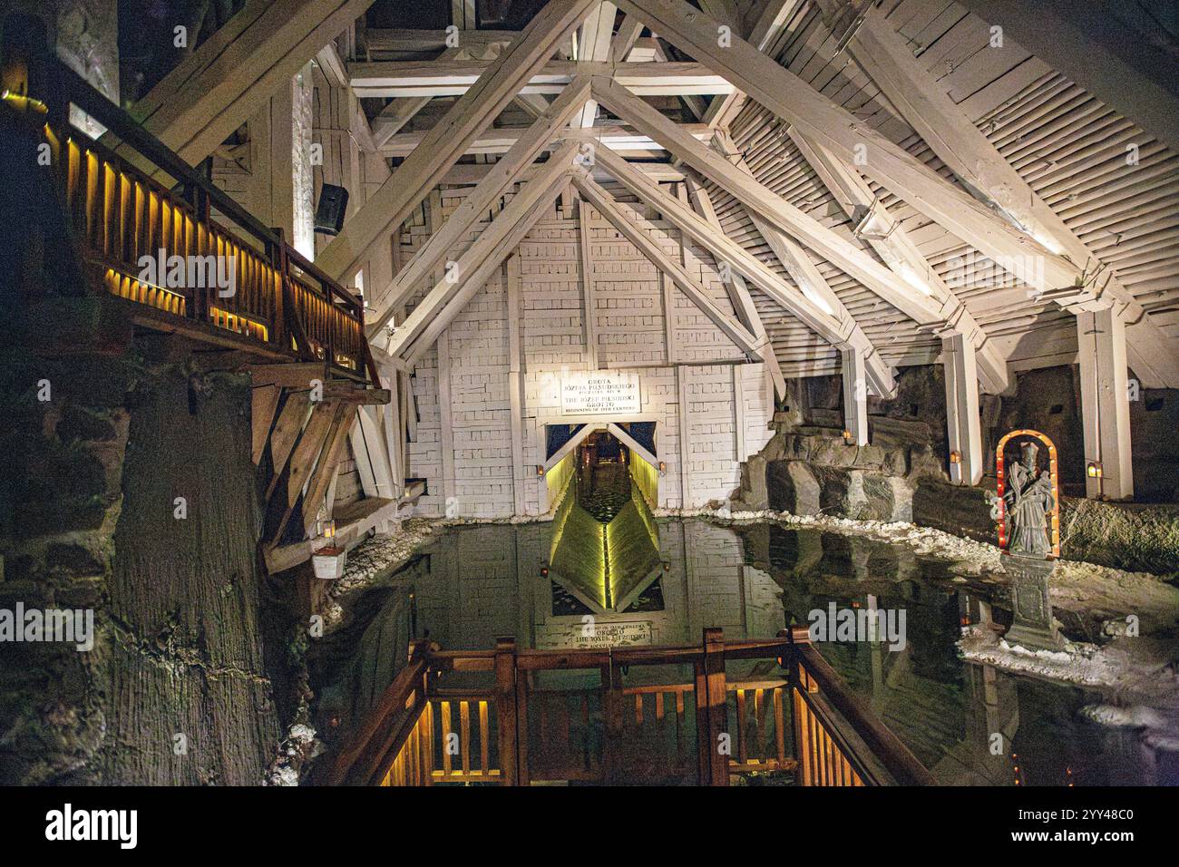 The Salt Boat: A Subterranean Symbol (Wieliczka Salt Mine, Poland Stock ...