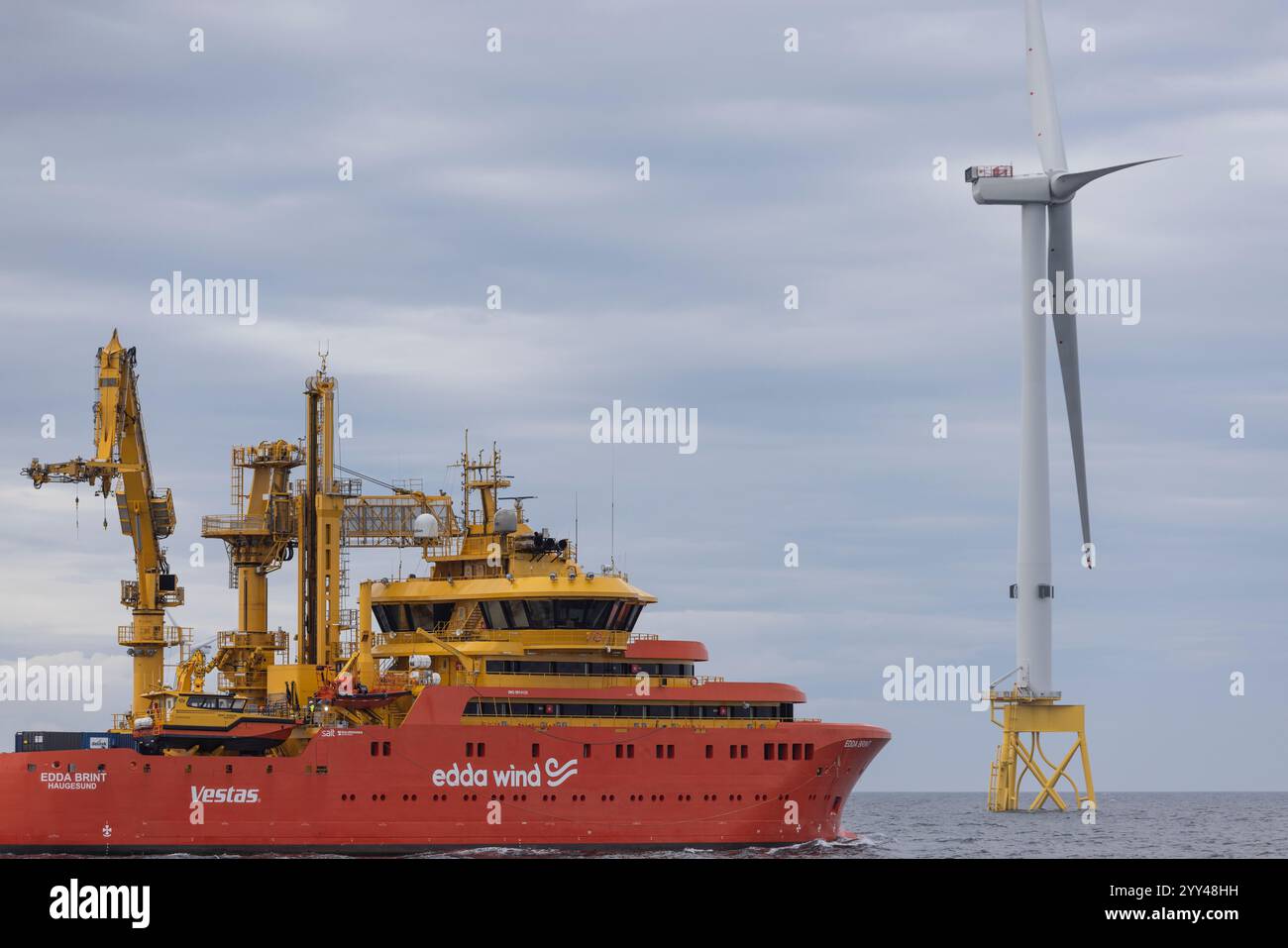 Seagreen, Scotland's largest offshore wind farm, in the North Sea ...