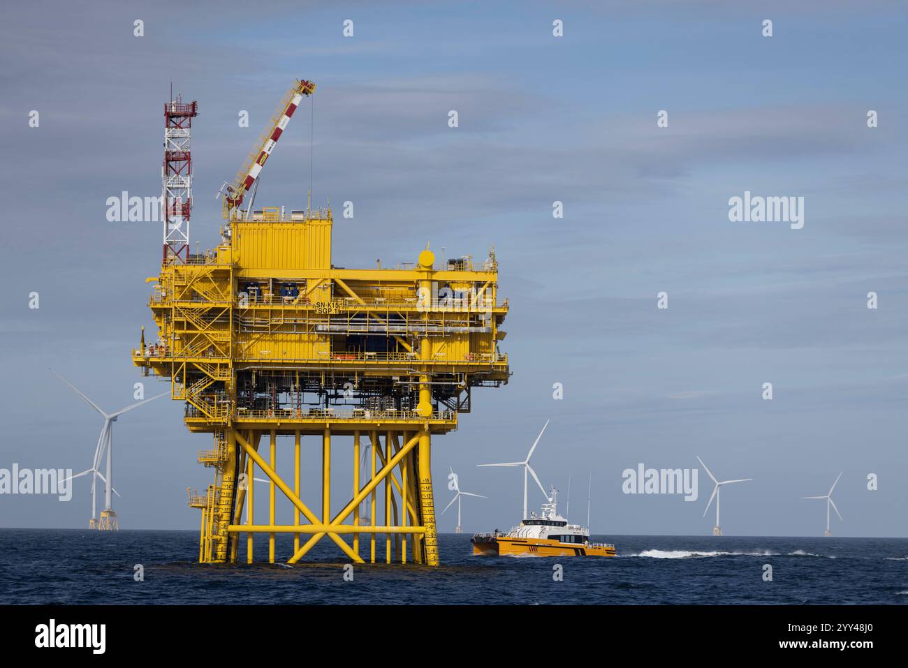 Seagreen, Scotland's largest offshore wind farm, in the North Sea ...