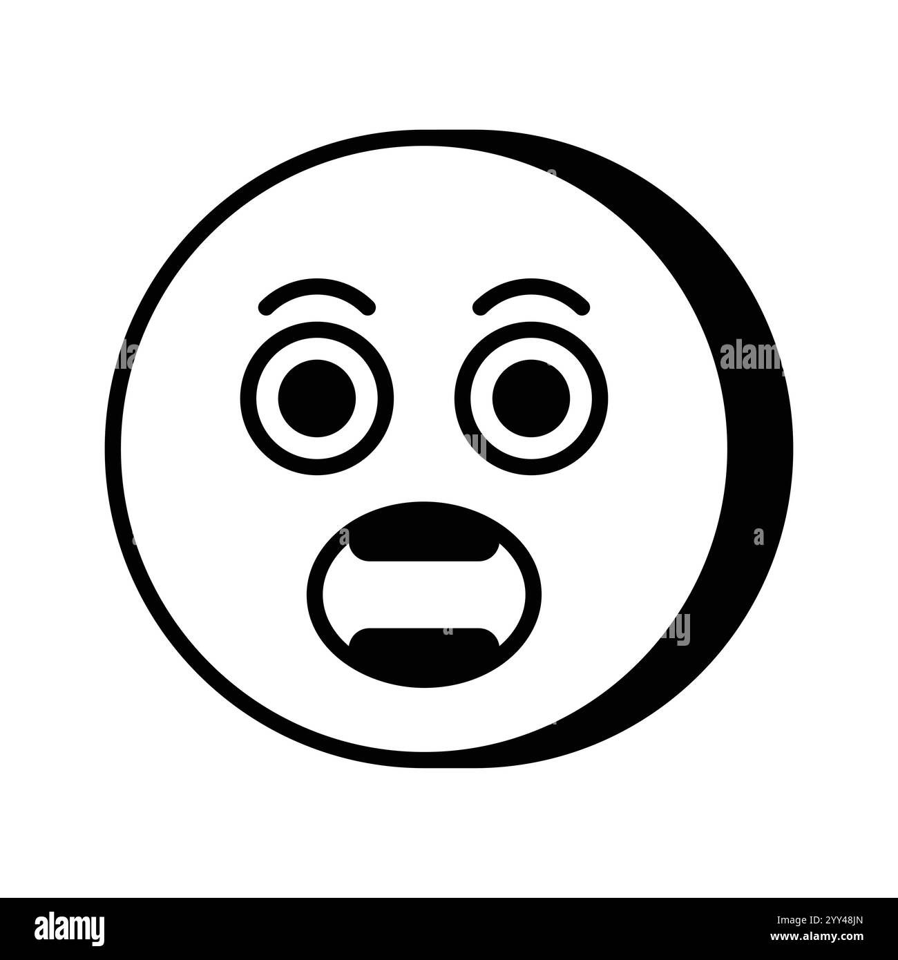 Oh My God expression emoji vector design, editable vector Stock Vector ...