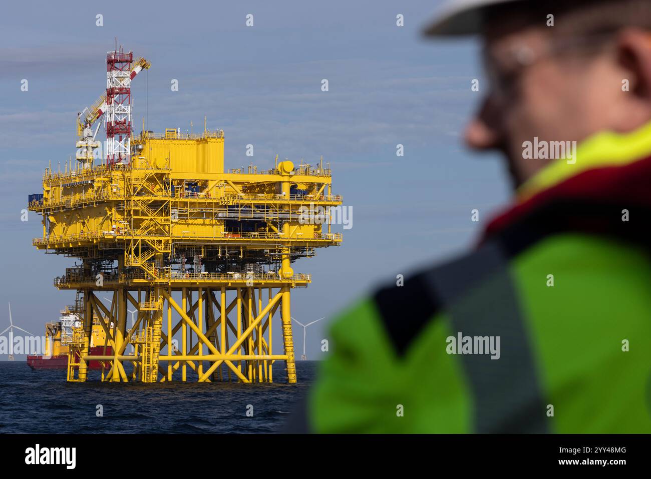 Seagreen, Scotland's largest offshore wind farm, in the North Sea ...