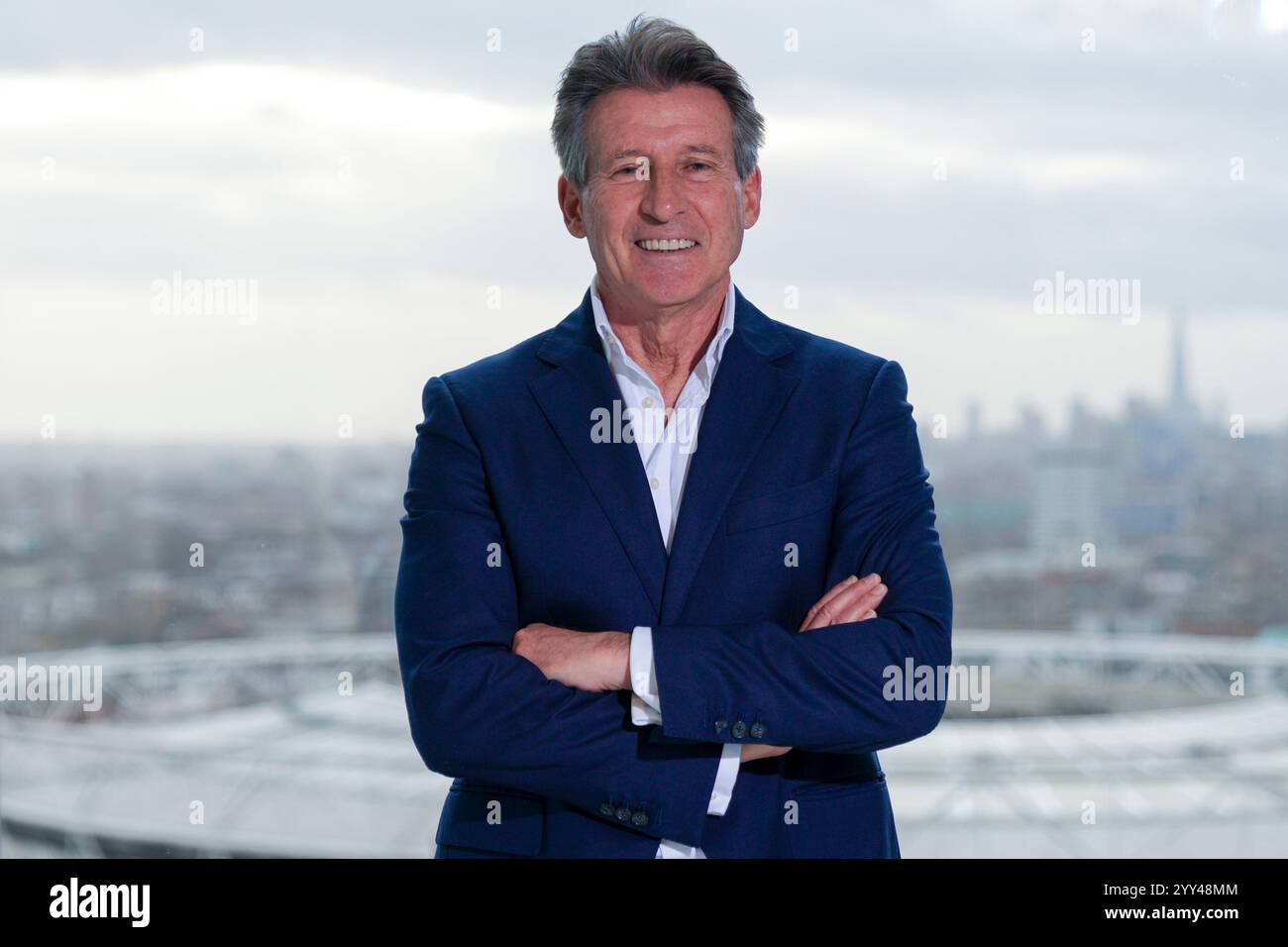 Lord Sebastian Coe during a photo call at The Turing Building, London ...