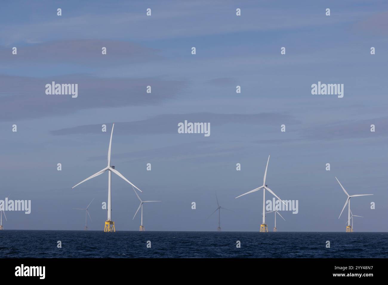Seagreen, Scotland's largest offshore wind farm, in the North Sea ...