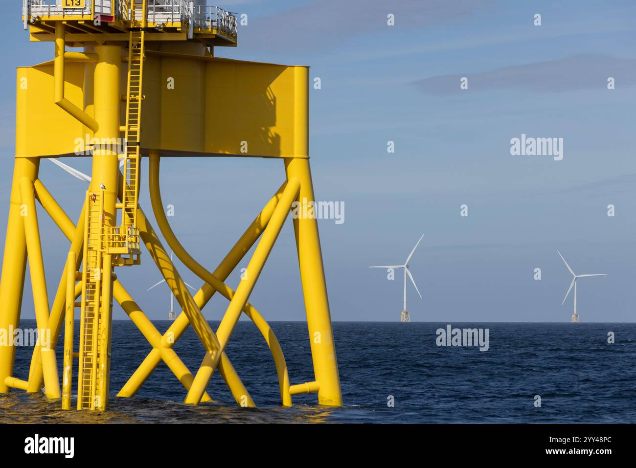 Seagreen, Scotland's largest offshore wind farm, in the North Sea ...