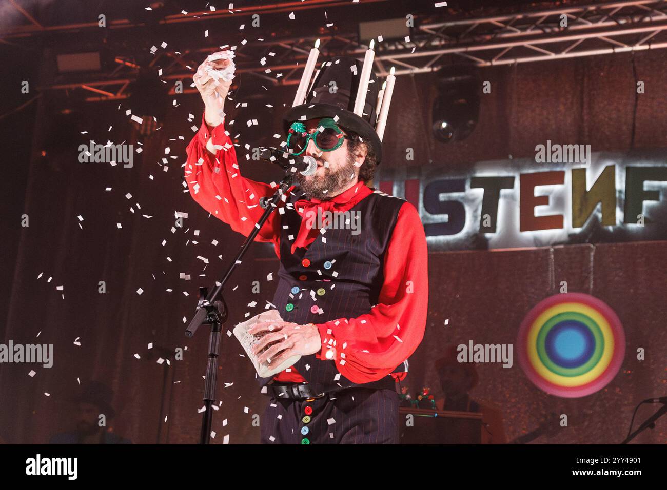 Rome, Italy. 18th Dec, 2024. Vinicio Capossela performs at the live ...
