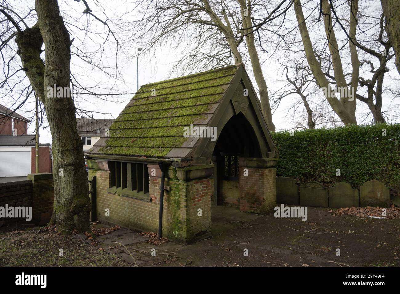 The lych gate, St. Giles Church, Rowley Regis, West MNidlands, England ...