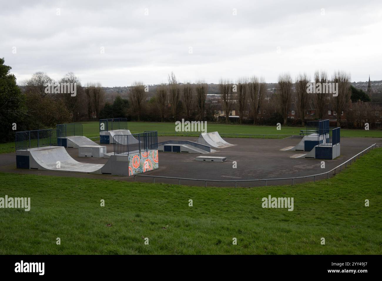 The skate park, Britannia Park, Rowley Regis, West Midlands, England ...
