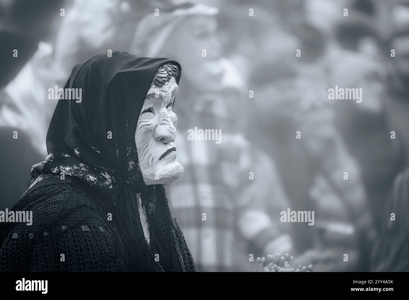 Ancient carnival with wooden masks from Sauris. Magic of Carnia for the ...