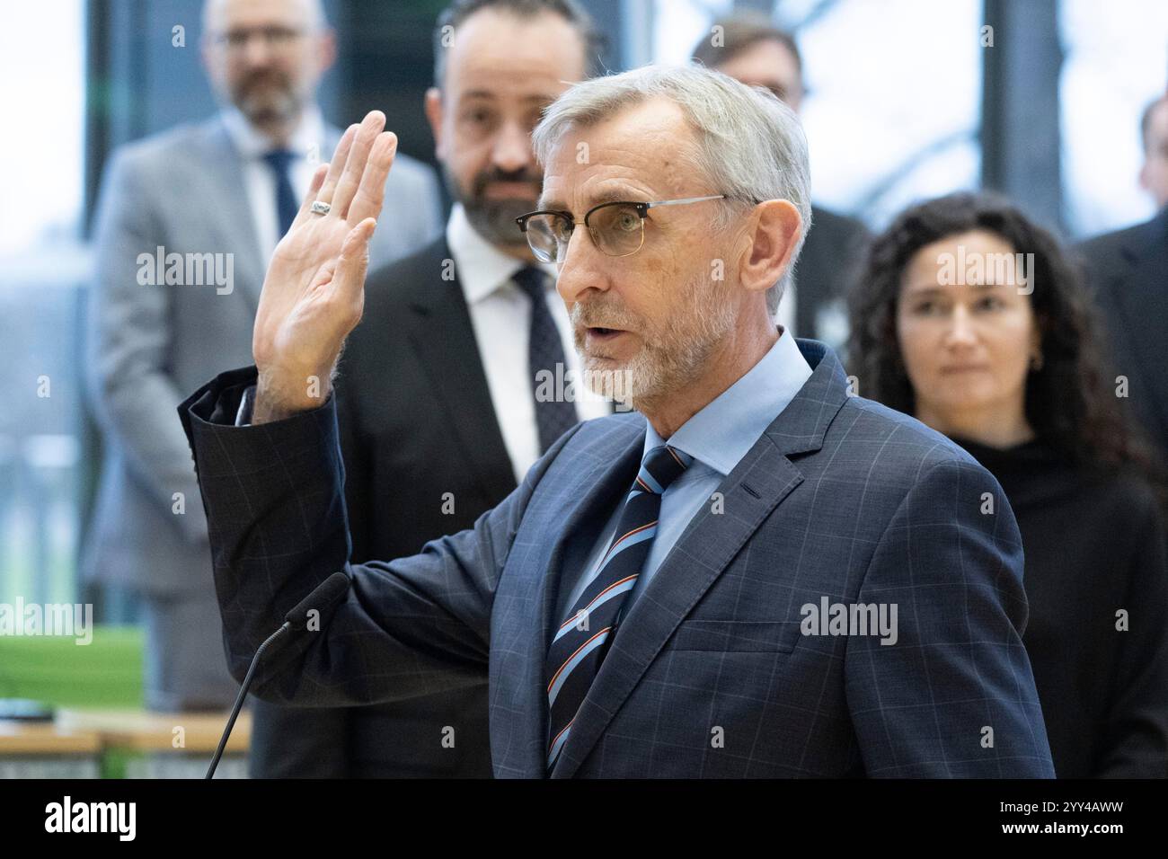 Dresden, Germany. 19th Dec, 2024. Armin Schuster (CDU), Interior ...