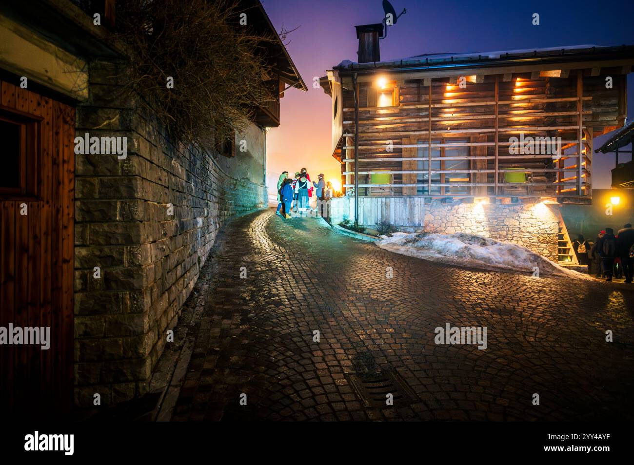 Ancient carnival with wooden masks from Sauris. Magic of Carnia for the ...