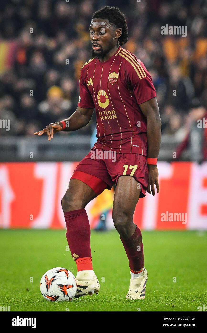 Rome, Italie. 12th Dec, 2024. Manu KONE of AS Roma during the UEFA ...