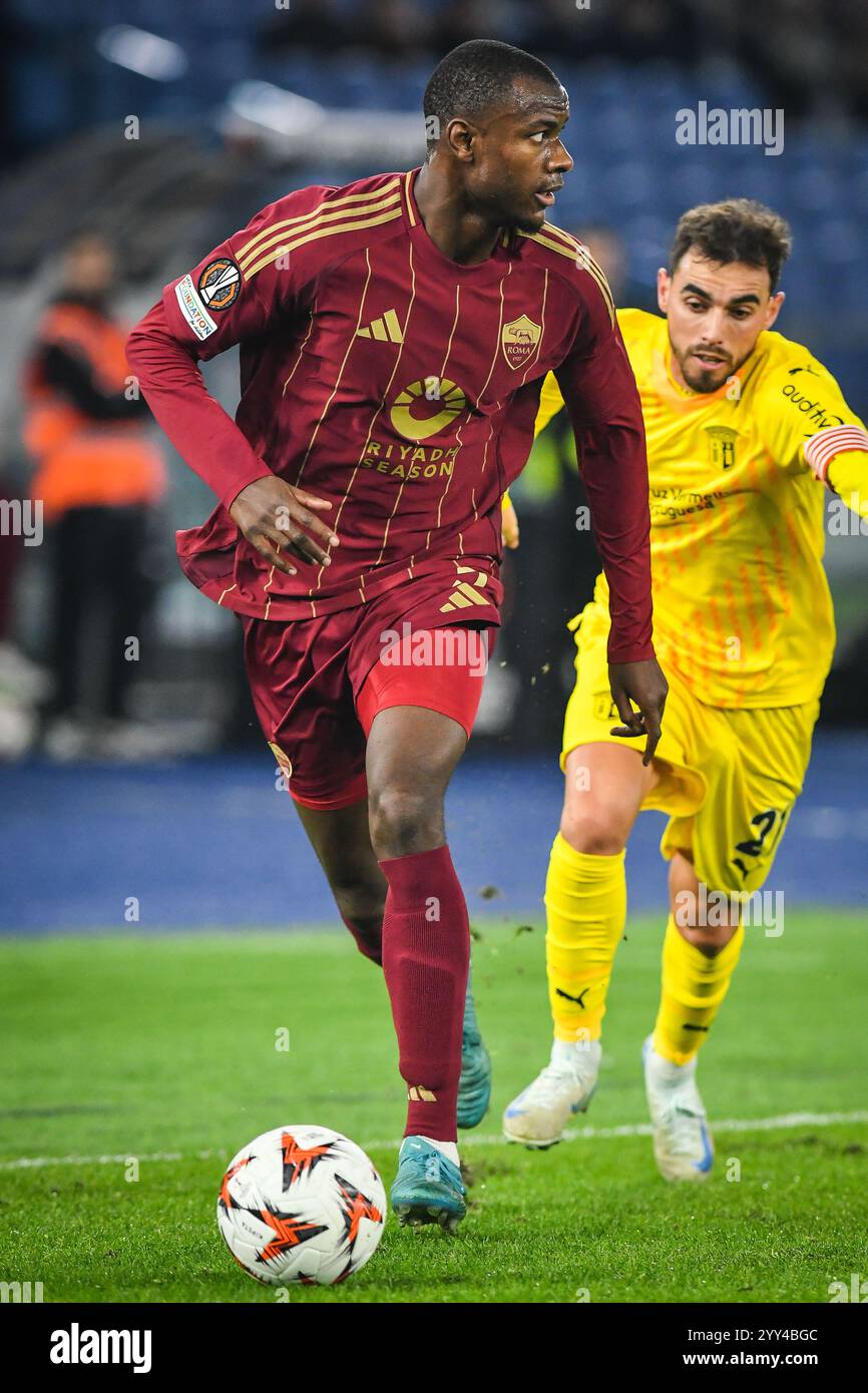 Evan NDICKA of AS Roma during the UEFA Europa League, League Phase MD6 ...