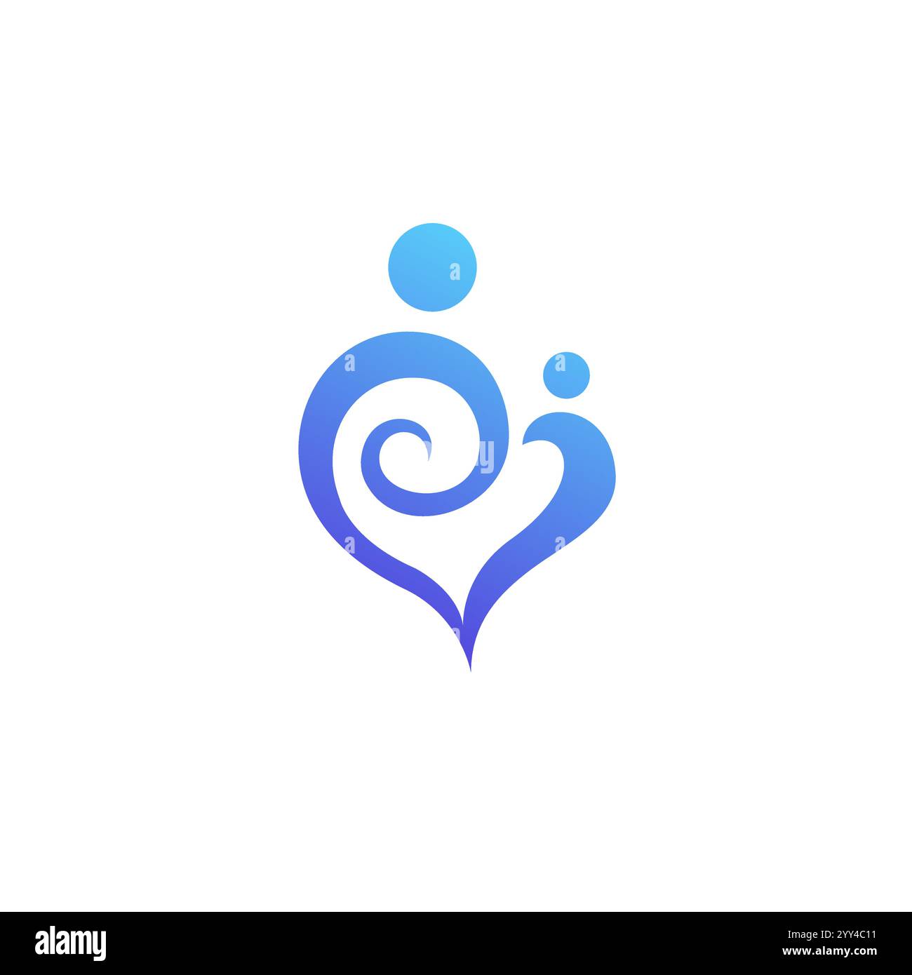 Love People Logo vector. Heart Human Icon. Mom and Baby Logo Stock ...