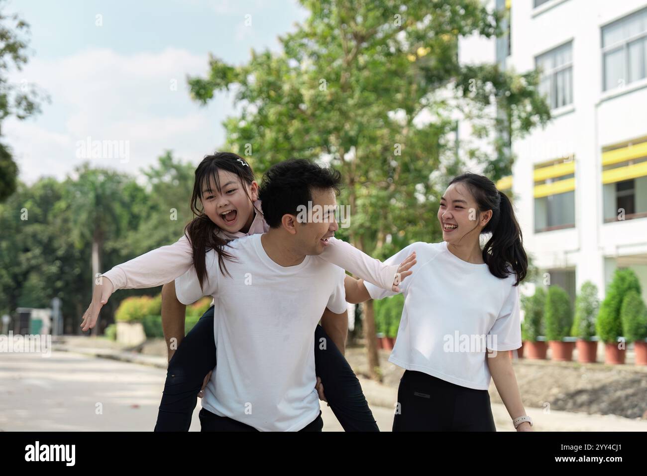 Happy Family Enjoying Outdoor Activities Promoting Wellness and ...