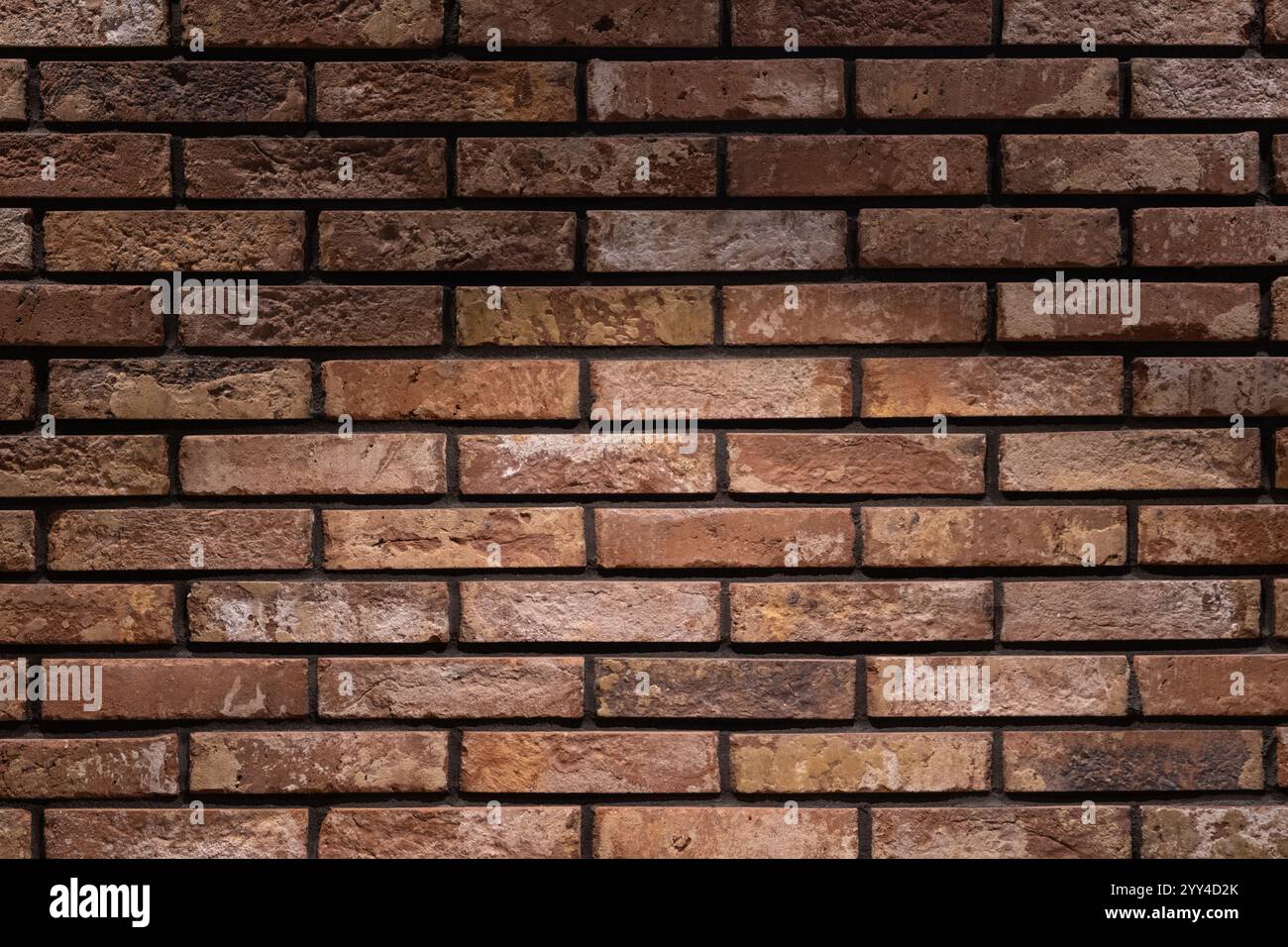 Old Red grunge brick wall restaurant interior. Vintage style pattern ...