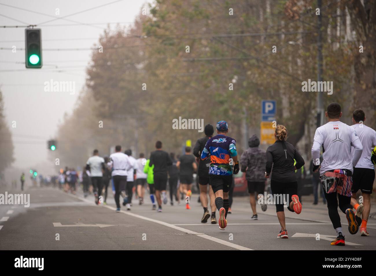 Runners compete in race on Traditional Belgrade Marathon and Half ...